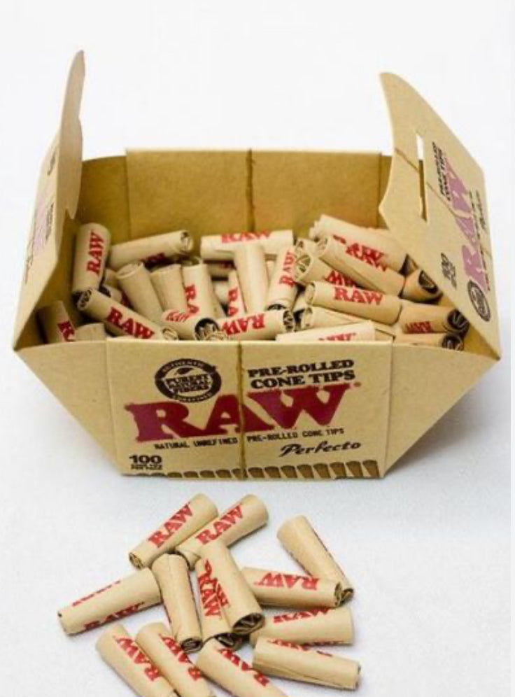 Raw Pre-Rolled Perfecto Conical Tips (100 CT) – Marea PR