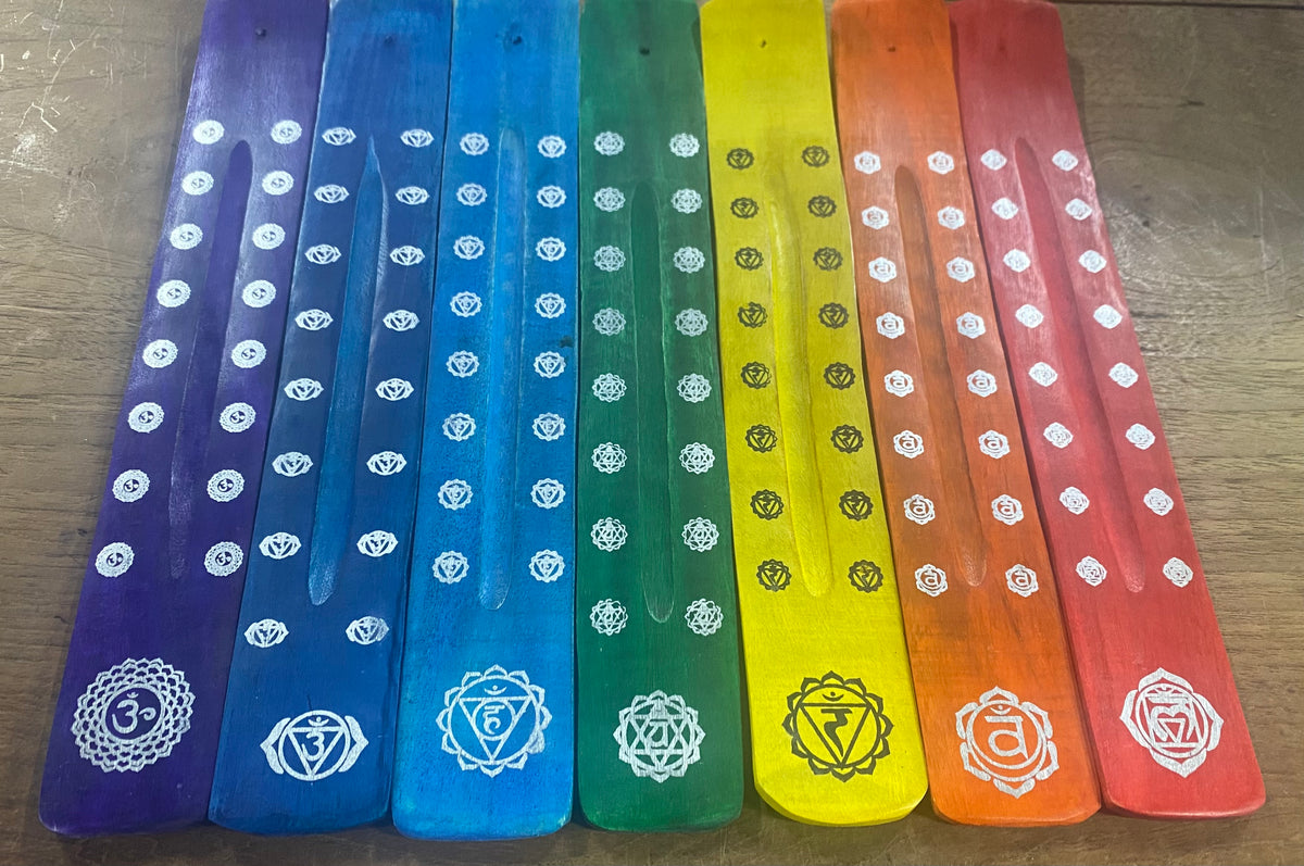 Seven Chakra Wooden Incense Boat Burner – Marea PR